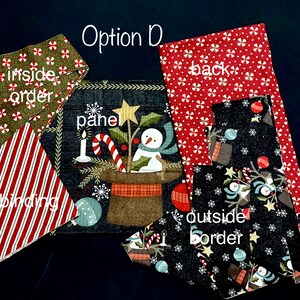 Snowdays Fabric Panel Quilt Kit, Soft Flannel, Candy Cane, Snowman ...