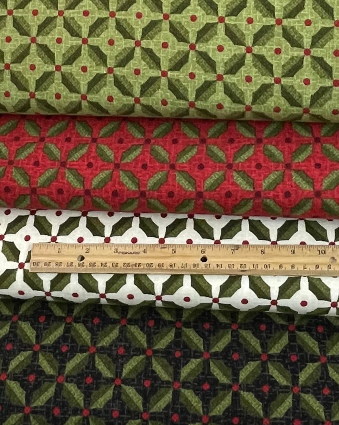 Maywood Snowdays Holly Berry Flannel, Christmas, Black Red Green White ...