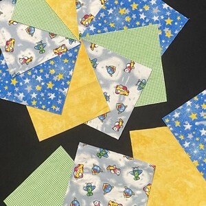 48 Airplane, 7 Inch Square Flannel Quilt Blocks, Pre Cut, Aviation ...