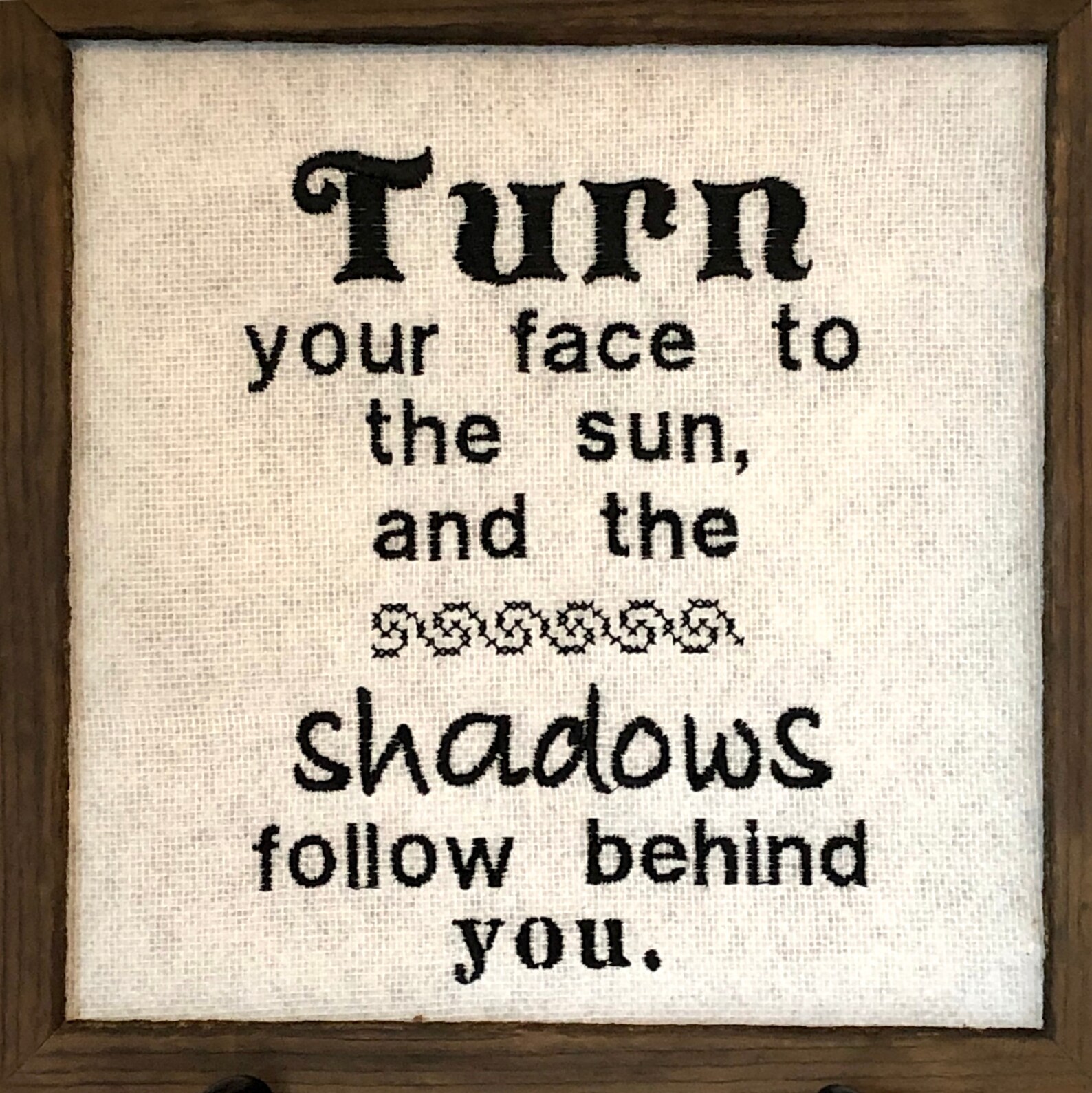 Embroidered Wall Hanging Quote Wisdom Integrity Embroidery - Etsy