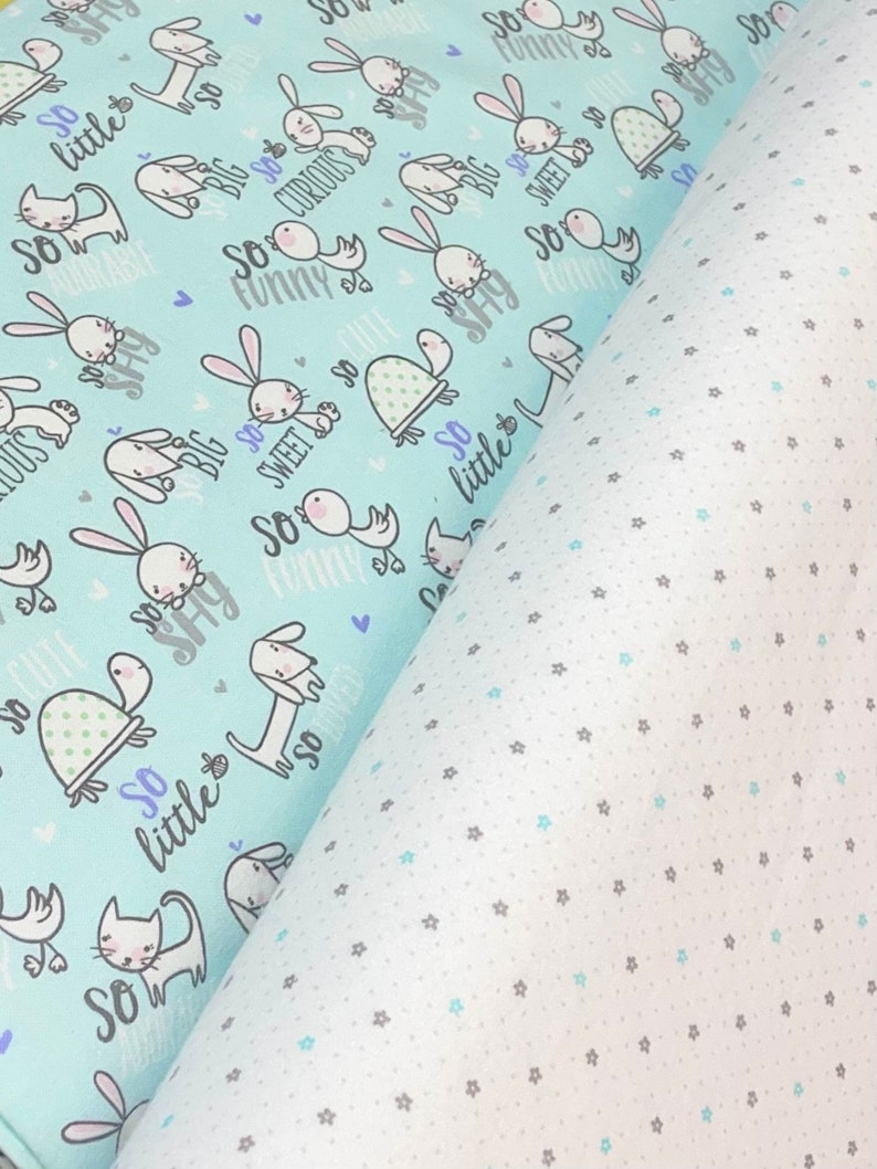 Doodle Baby Flannel by Benartex 13222F-80 Dream Big, 1322t-81 Sweet Dot ...