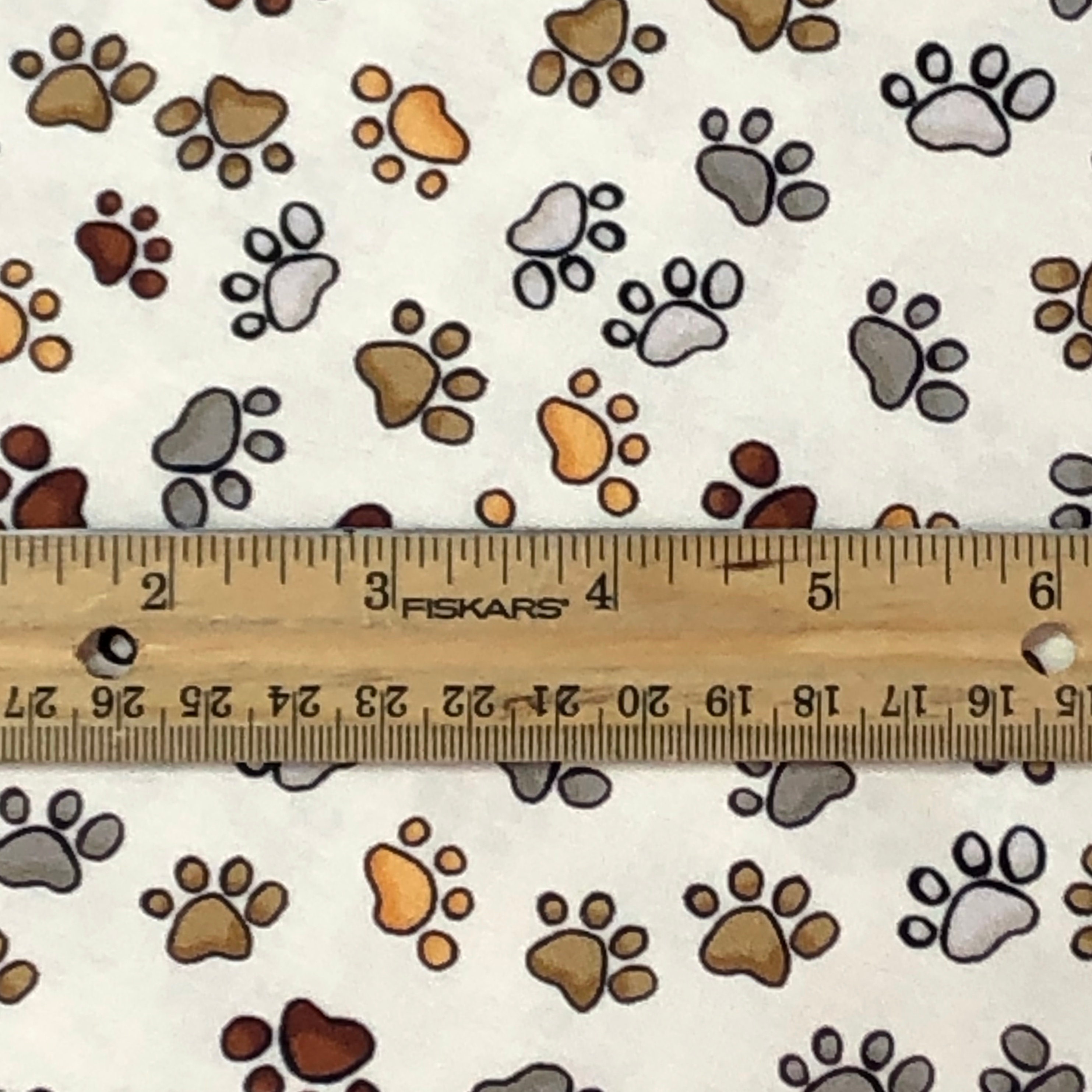 Puppy Paws Bone Fabric paw prints puppy park Dear Doggie | Etsy