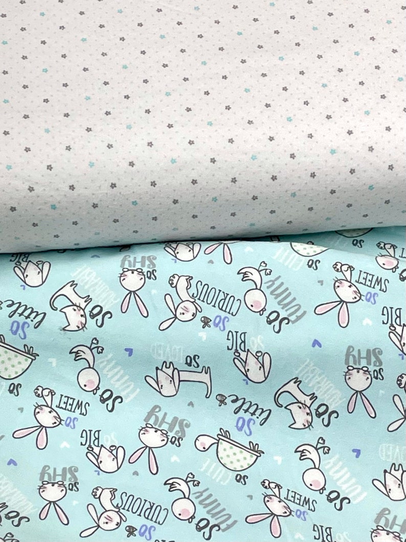 Doodle Baby Flannel by Benartex 13222F-80 Dream Big, 1322t-81 Sweet Dot ...