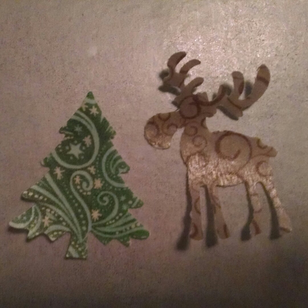 Edible Moose & Trees Wafer Paper Cupcake Toppers - Etsy