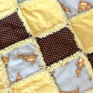 Baby Kangaroo Rag Quilt Kit, 72 Pre Cut 7" Flannel Blocks, or Completed ...