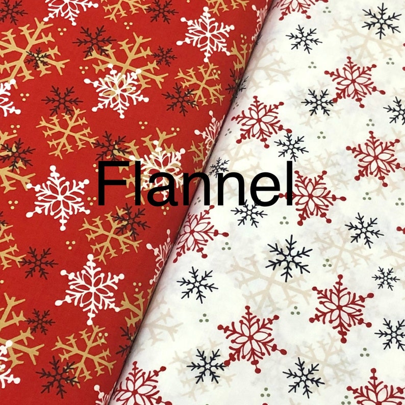Timber Gnomies Snowflake FLANNEL Fabric by Henry Glass Red - Etsy