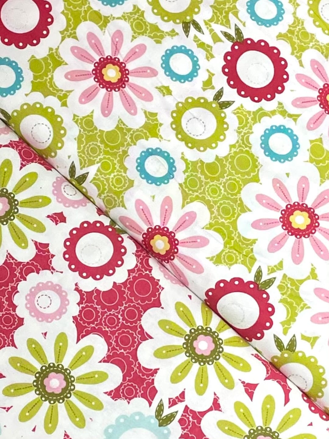 Floral Flowers Sweet Divinity, Summer Flower Garden, by Riley Blake ...