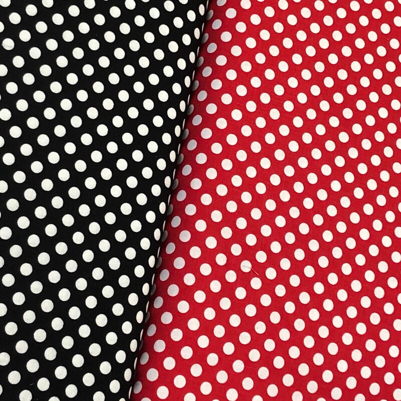 Red Dot Fabric - Etsy