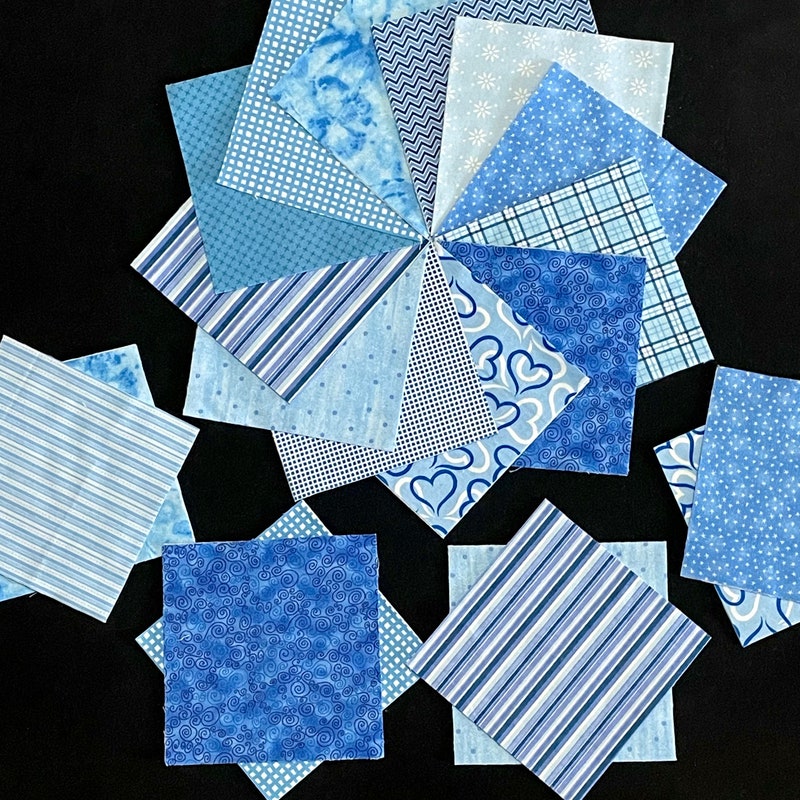Blue Quilting Fabric - Etsy