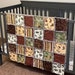 48 Western Rodeo Cowboy 7 Inch Square Quilt Blocks, Cotton, Green Brown ...