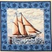 Ports of Call, Sail Boat, Beach Ocean Blue, Sand Beige Colors, Sailing ...