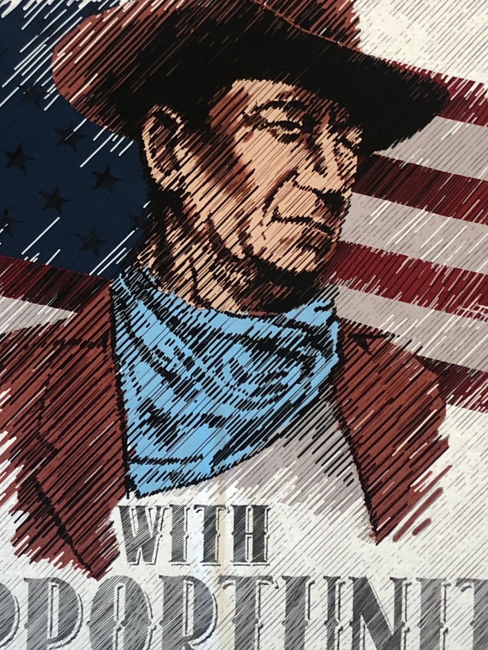 American John Wayne Fabric Panel by Riley Blake Ready to - Etsy