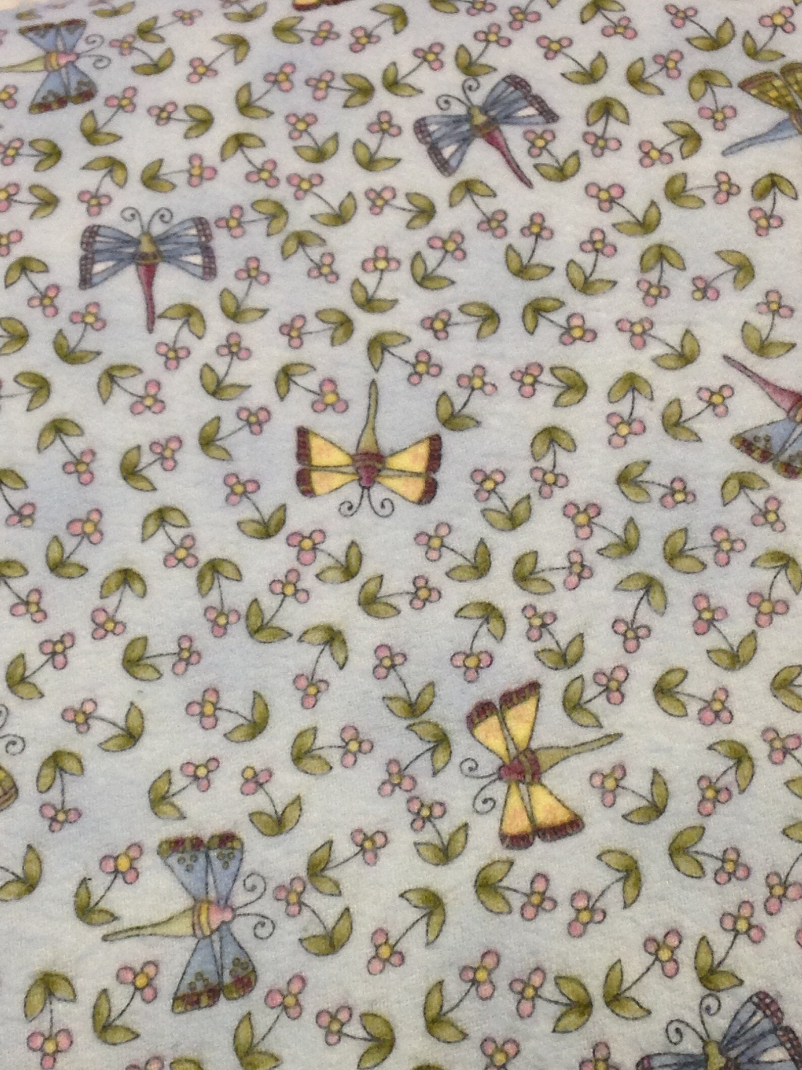 Bunny QUILT KIT Panel Binding and Backing Dragonfly Flowers - Etsy