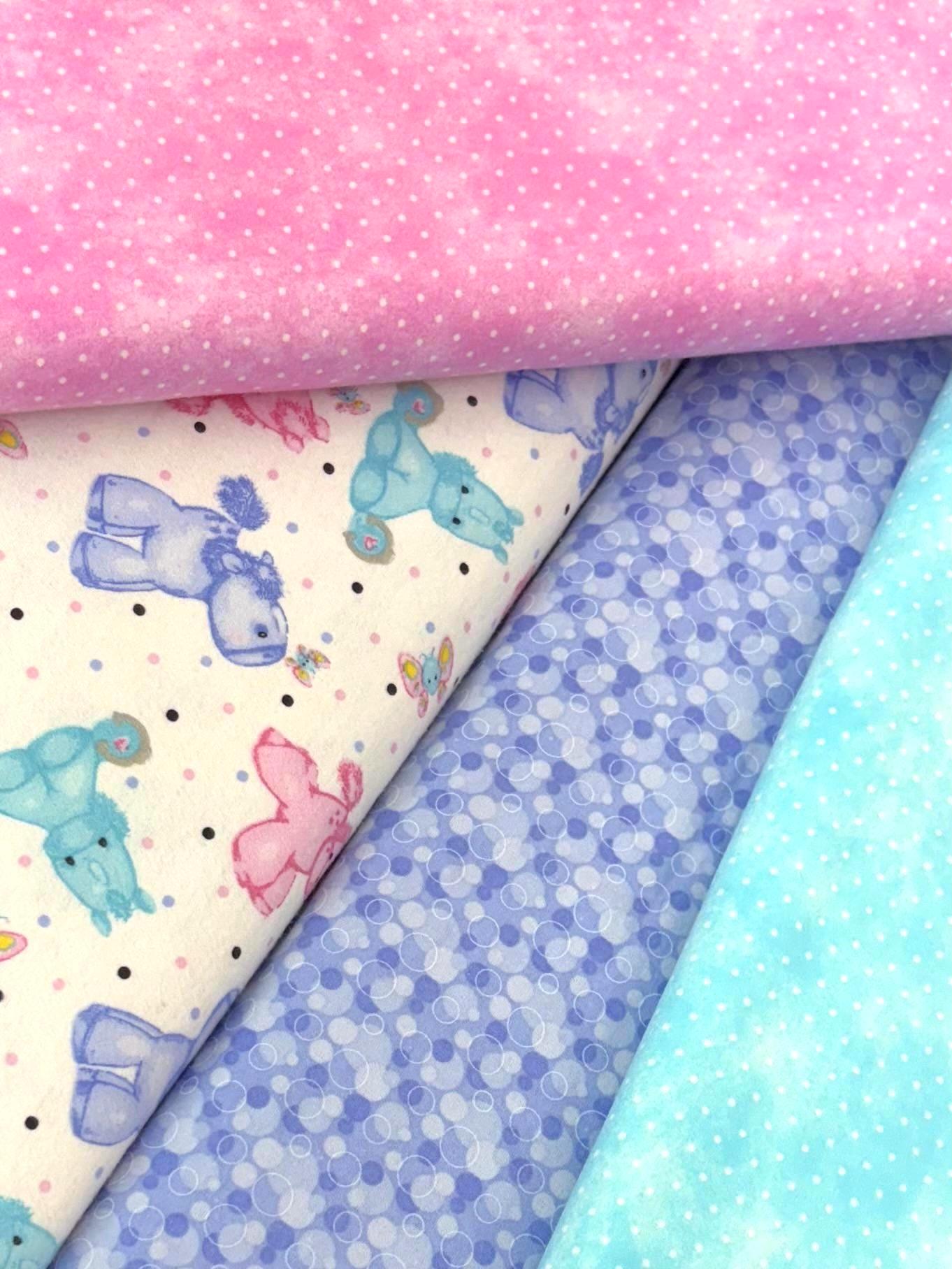 Pony Horse Flannel Bundle With 3 Other Matching Flannels, Aqua ...