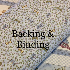 Bunny QUILT KIT Panel, Binding and Backing, Dragonfly Flowers Bunny ...