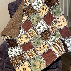 48 Western Rodeo Cowboy 7 Inch Square Quilt Blocks, Cotton, Green Brown ...