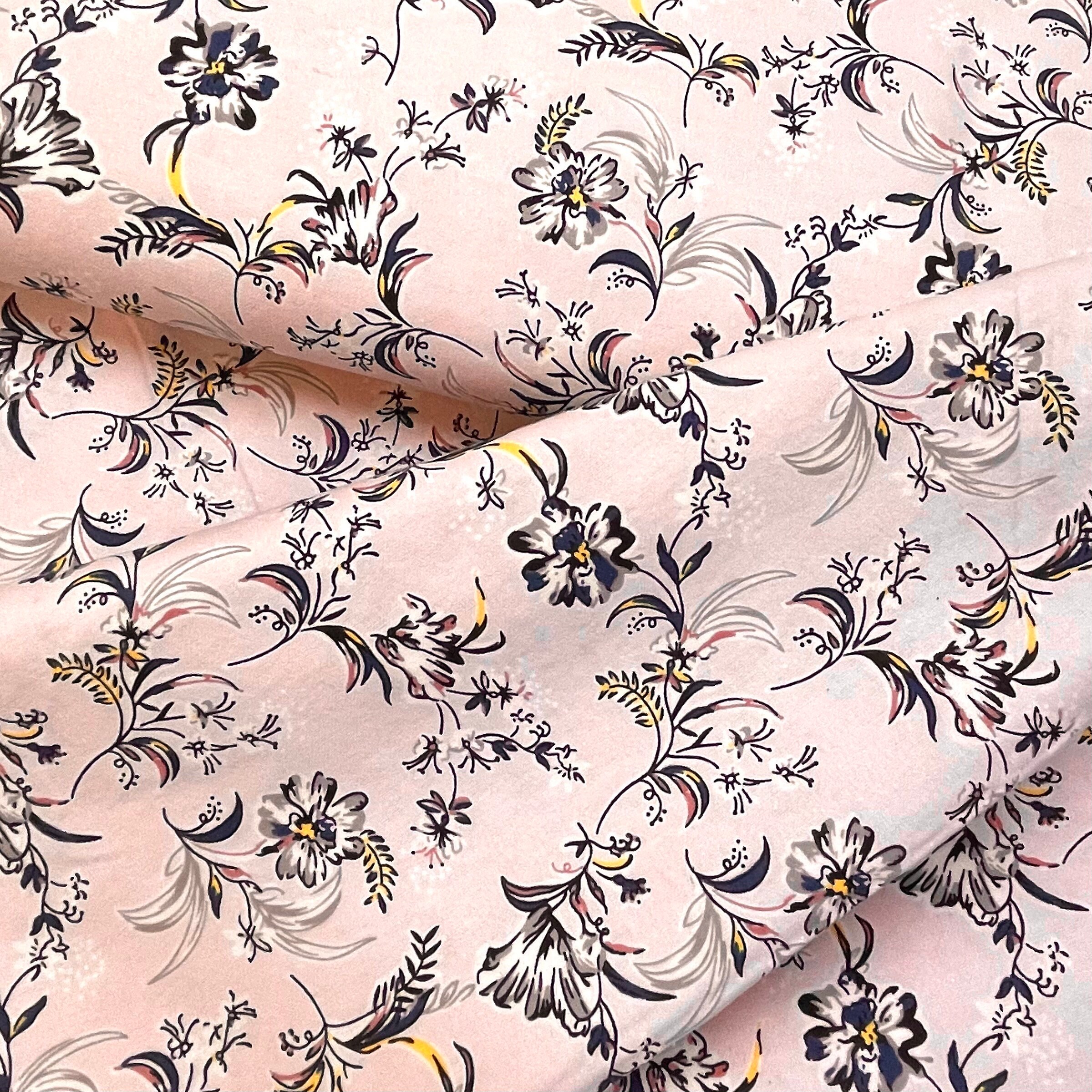 Sewing & Fiber quilting flannel,by the yard pale blush pink spring ...