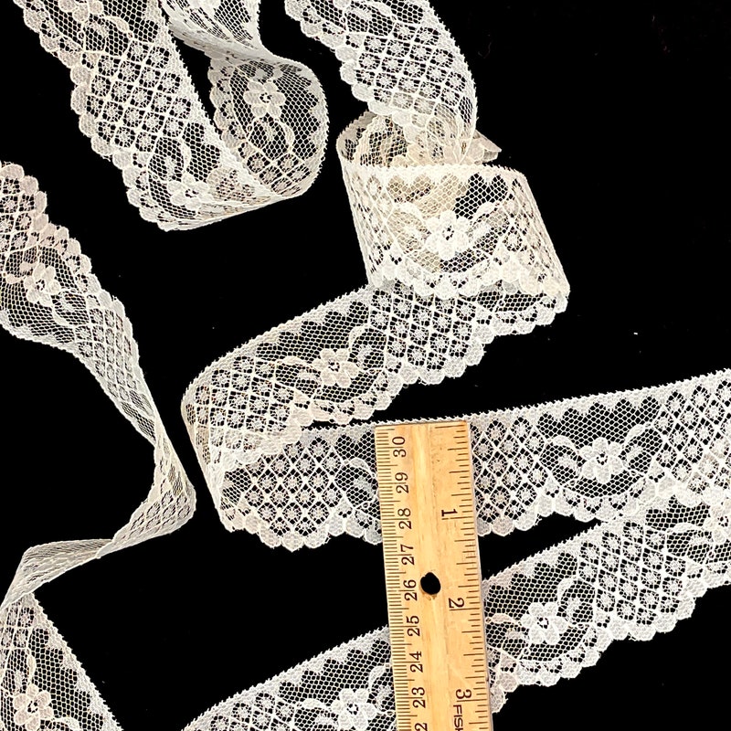 1 Inch Ivory Flat Lace - Etsy