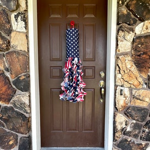 Patriotic Windsock USA American Flag Red White Blue, Stars Stripes ...