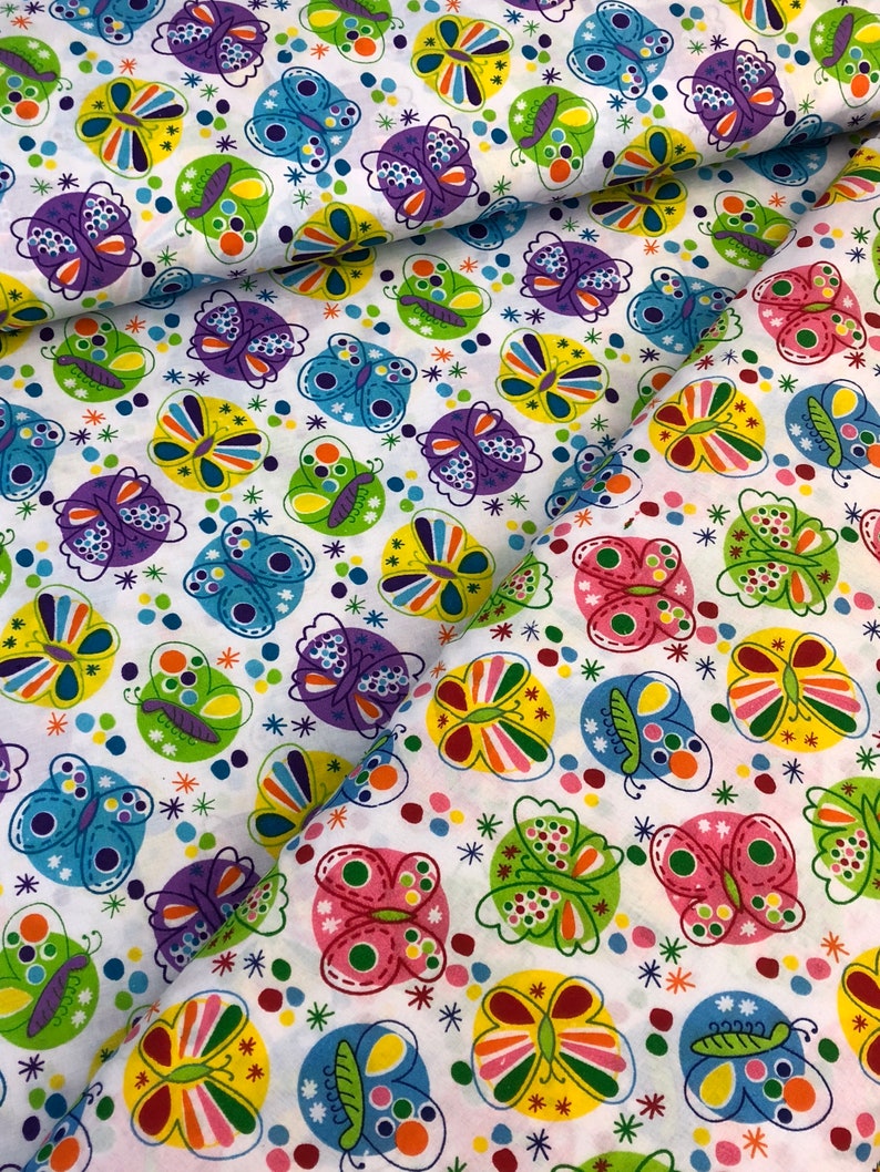 60 Wide Butterfly Polka Dot Fabric SALE Discount Pink - Etsy