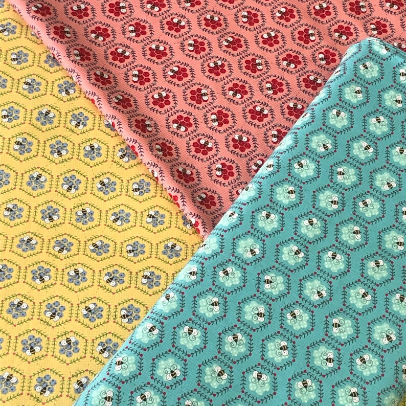 Honey Bee Beehive Fabric to BE or Not to BE Fabric henry | Etsy