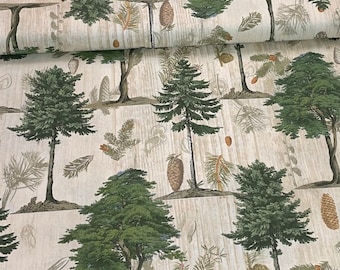 Forest Trees Fabric - Etsy