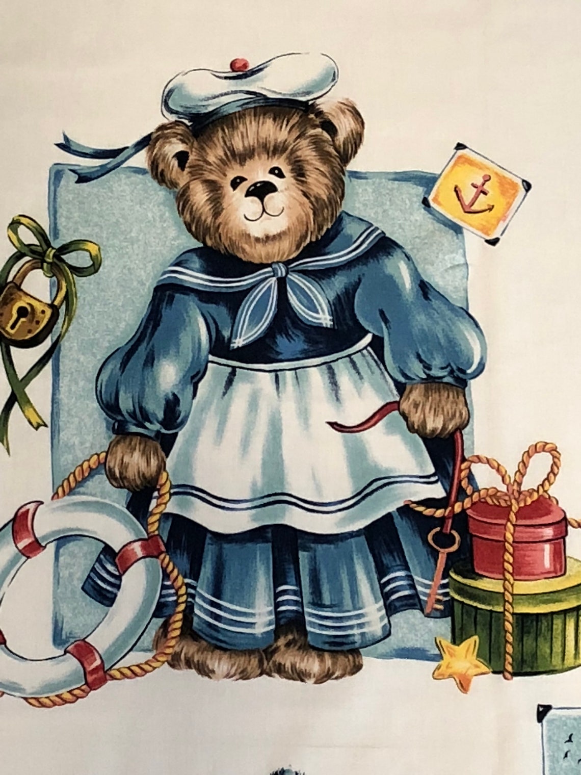 Teddy Bear Sailor Nautical Bears QUILT KIT Navy Teddy Bears | Etsy