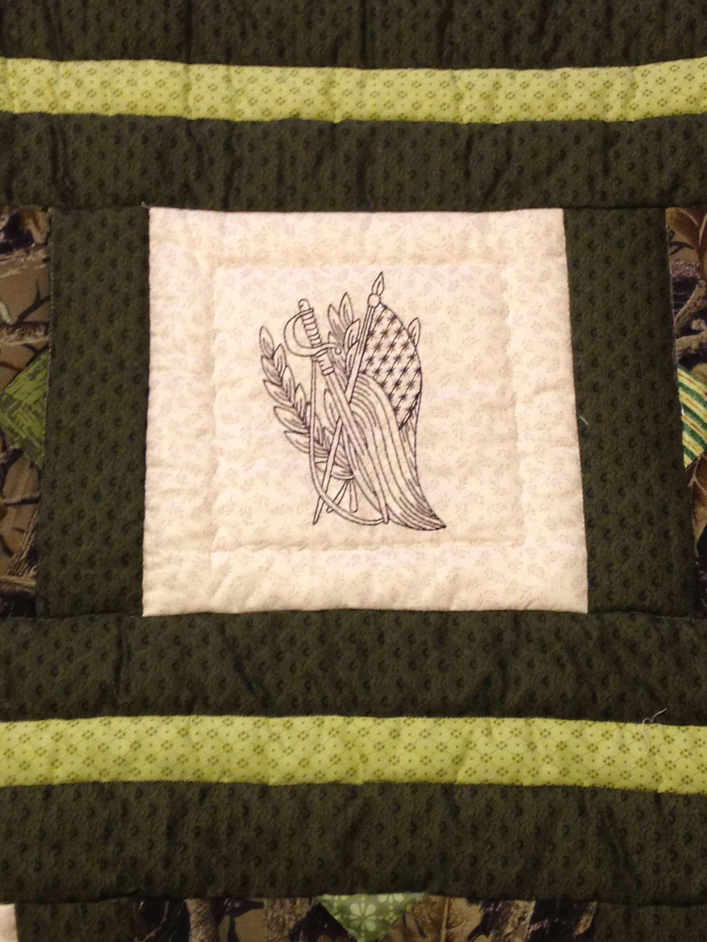 Military queen quilt Army soldier Memorial Camouflage Army | Etsy