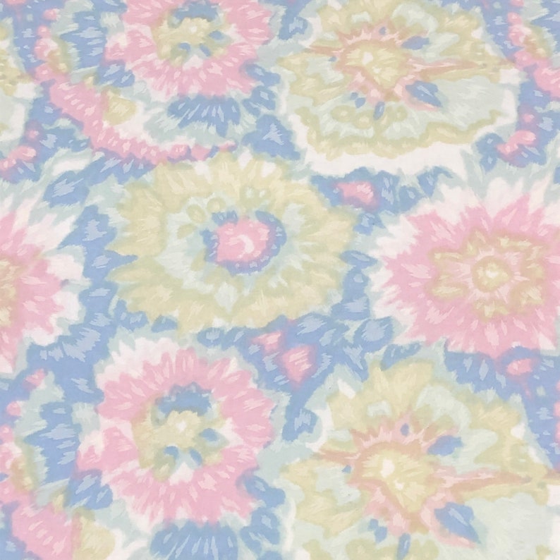 Pastel Flower Cotton Flannel Coordinate Pastel Fabric Blue - Etsy