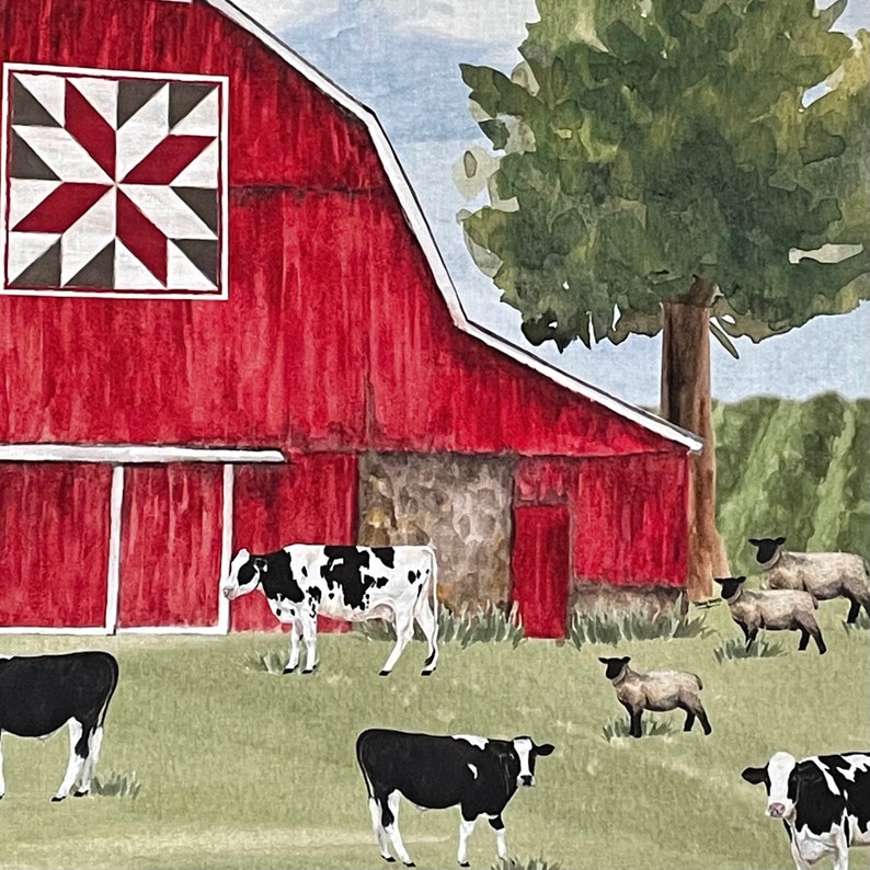 Barn Quilts Fabric Panel by Tara Reed for Riley Blake Designs - Etsy