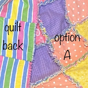 Baby Rainbow Rag Quilt Kit, 72 Pre Cut Quilt Blocks 7" Squares, Pink ...