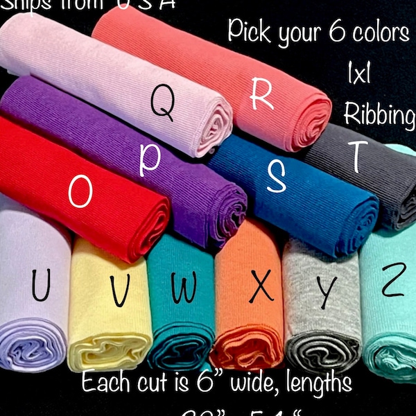 Ribbing Fabric by the Yard - Etsy