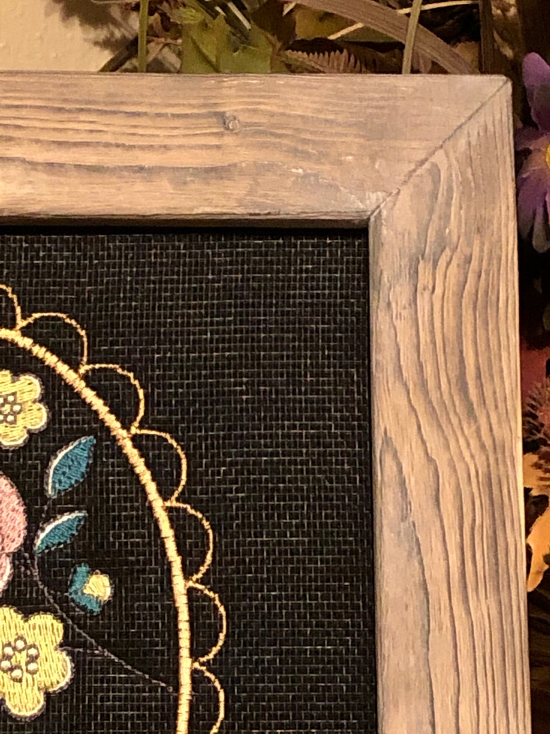 Pink Blush Flowers Together is Beautiful Embroidered Screen | Etsy