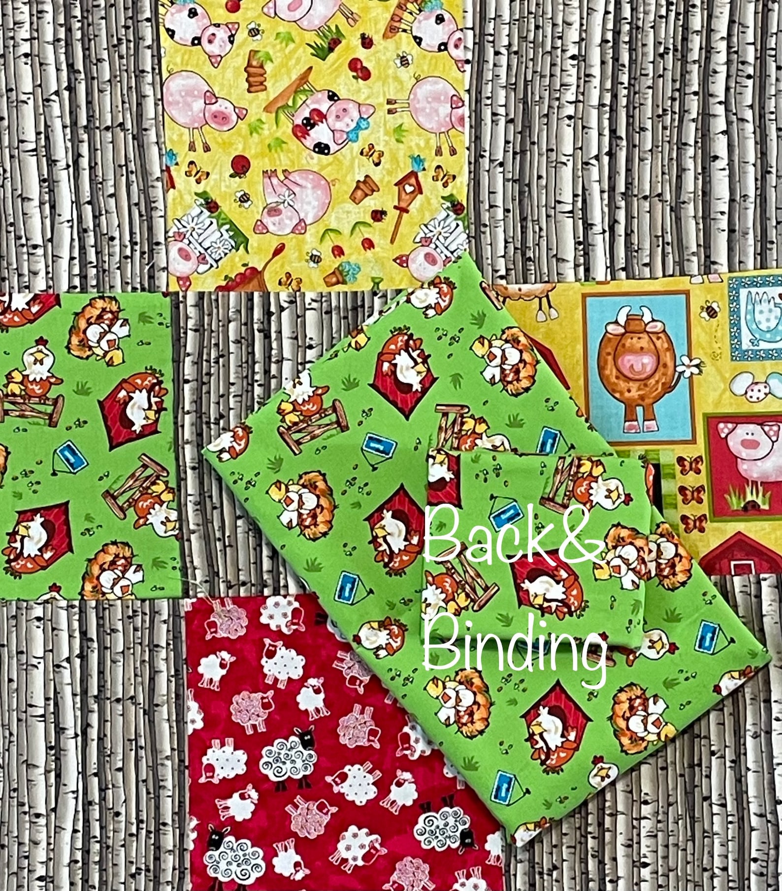 Baby Farm Animal QUILT KIT Sheep Horse Cow Pig Sheep - Etsy