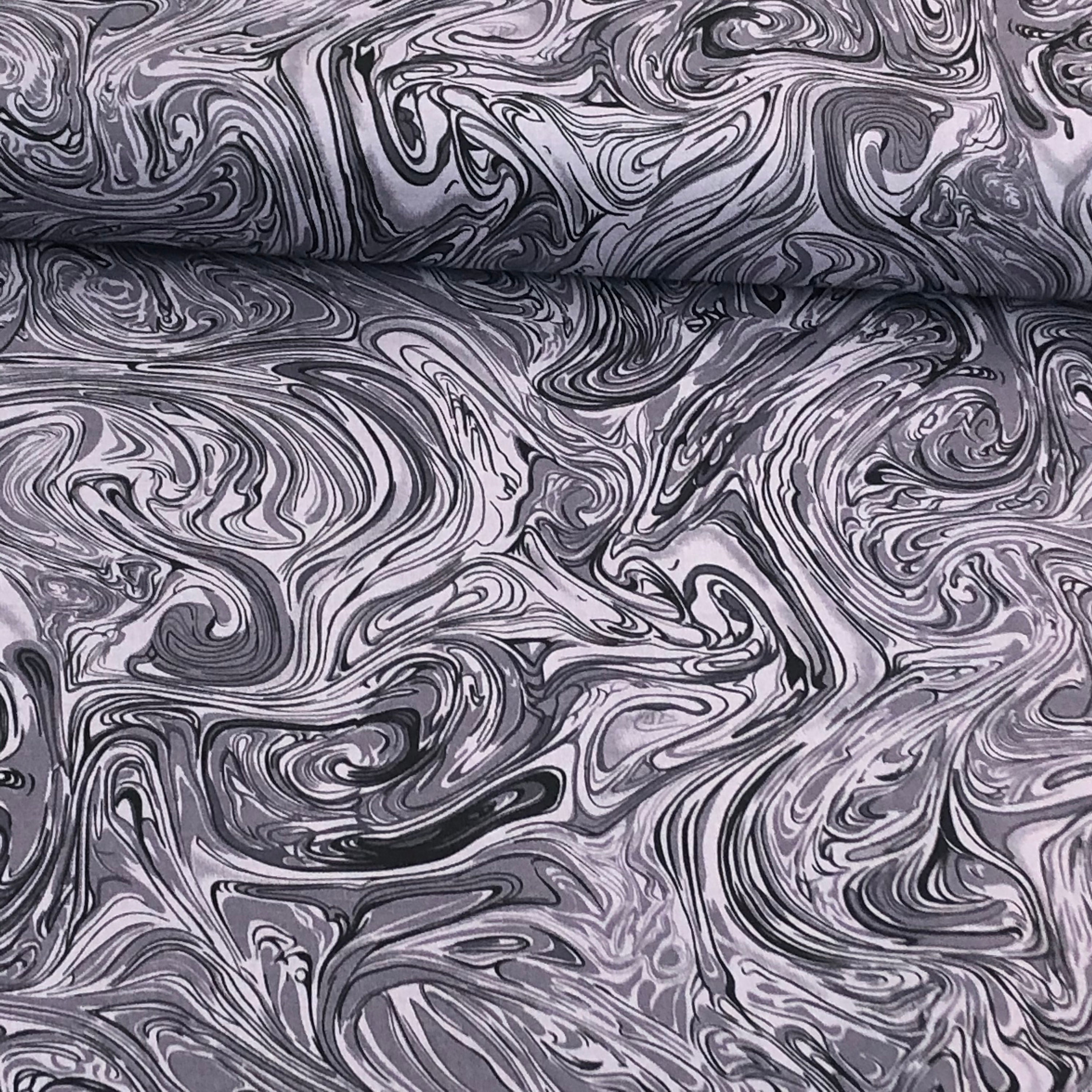 Marblecious marble fabric orange green purple tan swirl | Etsy