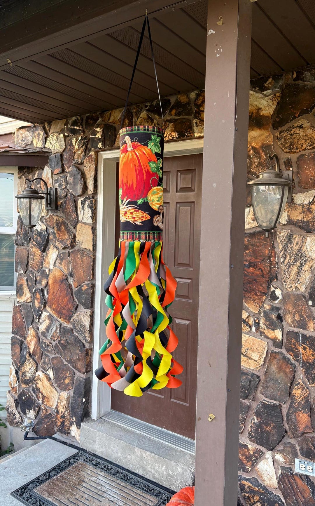 Thanksgiving Autumn Fall Windsock, Pumpkin Corn, Door Decoration ...