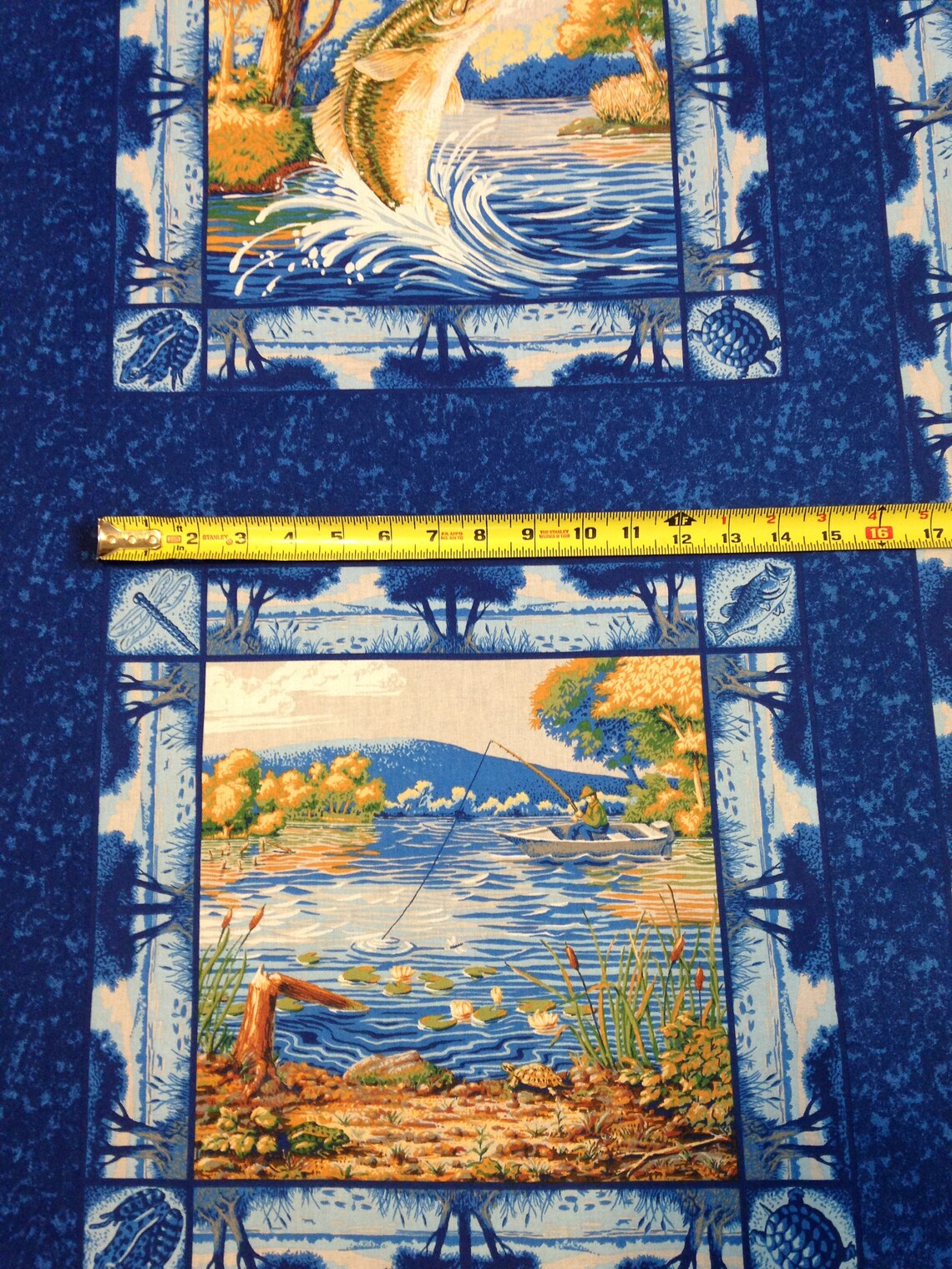 Fishing Trout Fabric Panel, Wildlife Fish, Tournament Beaver Lake Fish ...