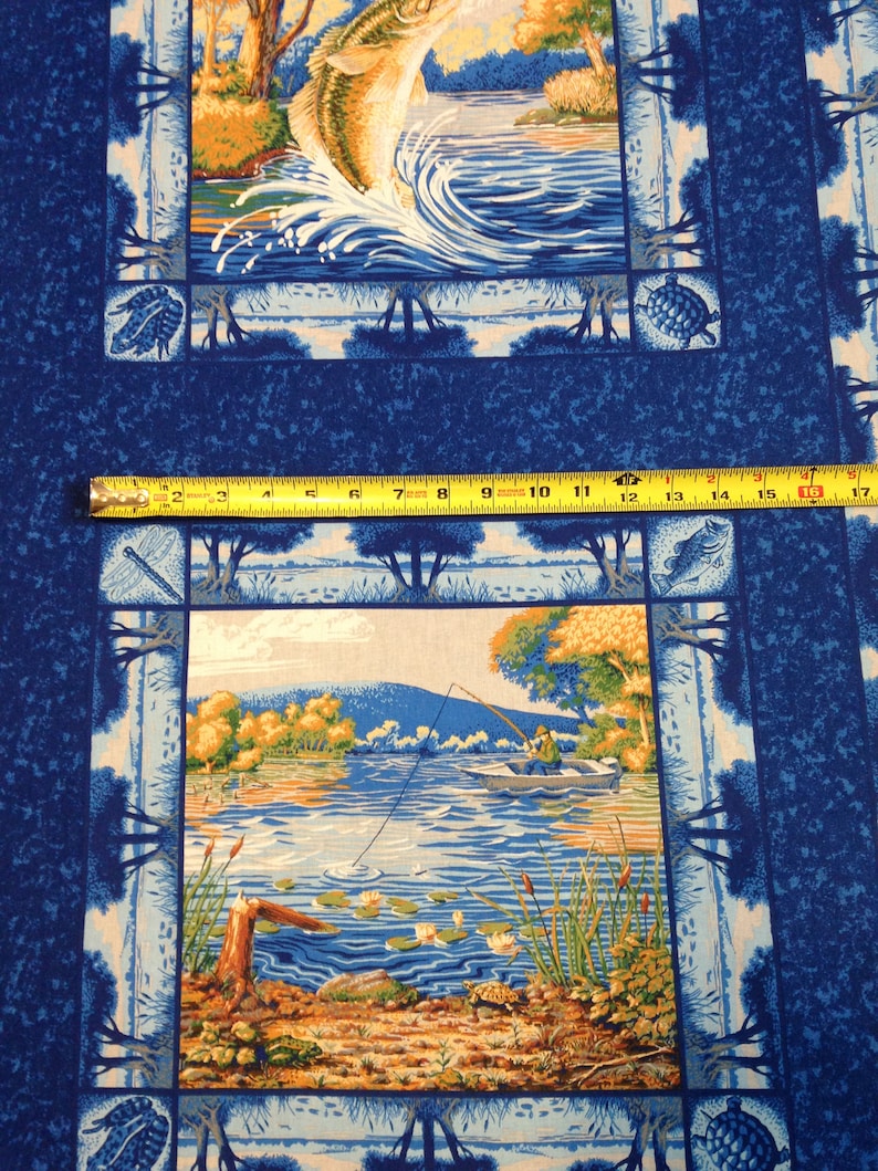 Fishing Trout Fabric Panel, Wildlife Fish, Tournament Beaver Lake Fish ...