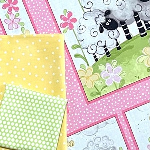 Susybee Lal the Lamb Mama and Lamb Quilt Kit, Baby Girl 33x43, Quilt ...