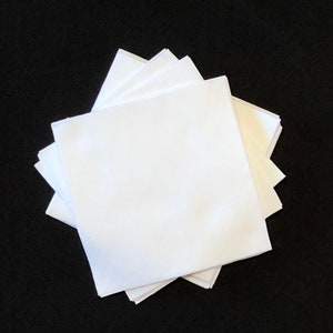 WHITE FLANNEL 6", 7" or 8" Rag Quilt Fabric Squares, 36, 42 or 48 ...