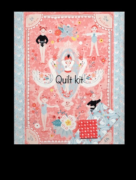 Bella Ballerina Quilt Kit Girl Dancer Fabric Panel Bedding | Etsy