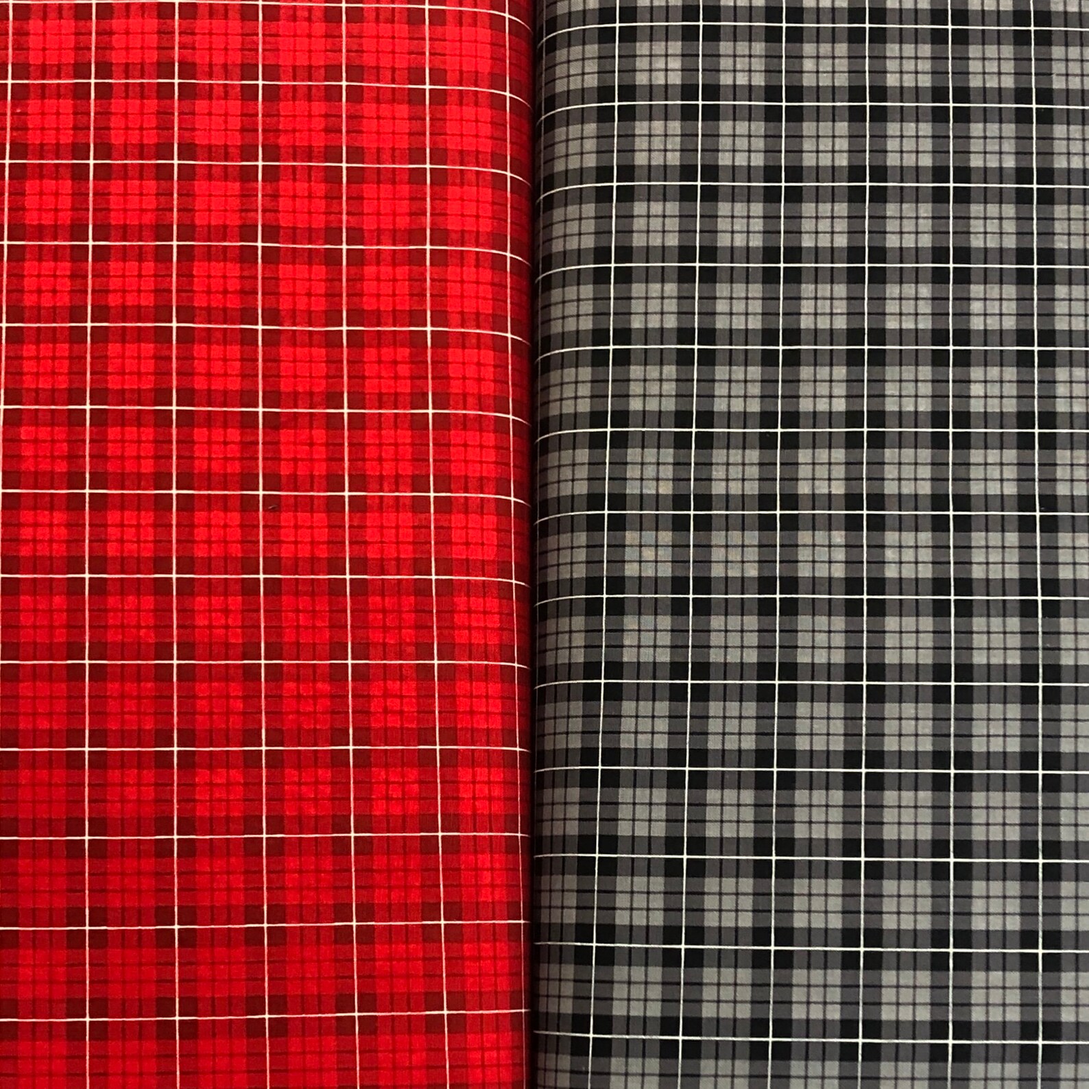 Wild at Heart Buffalo Plaid Pin Stripe Checks Cotton Quilt | Etsy