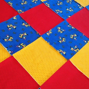 75 Cowboy Rodeo Pre Cut Rag Quilt Kit 8" Squares Blocks, Blue Red ...