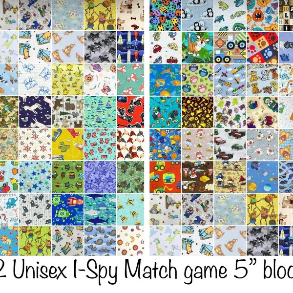 I Spy Squares - Etsy