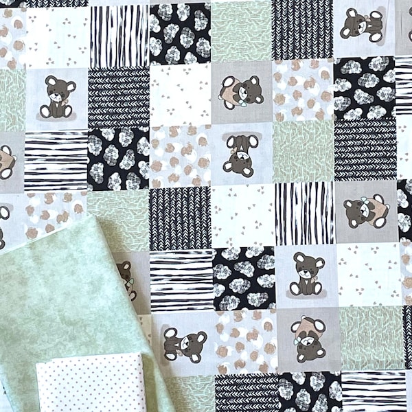 Teddy Bear Fabric Panels - Etsy