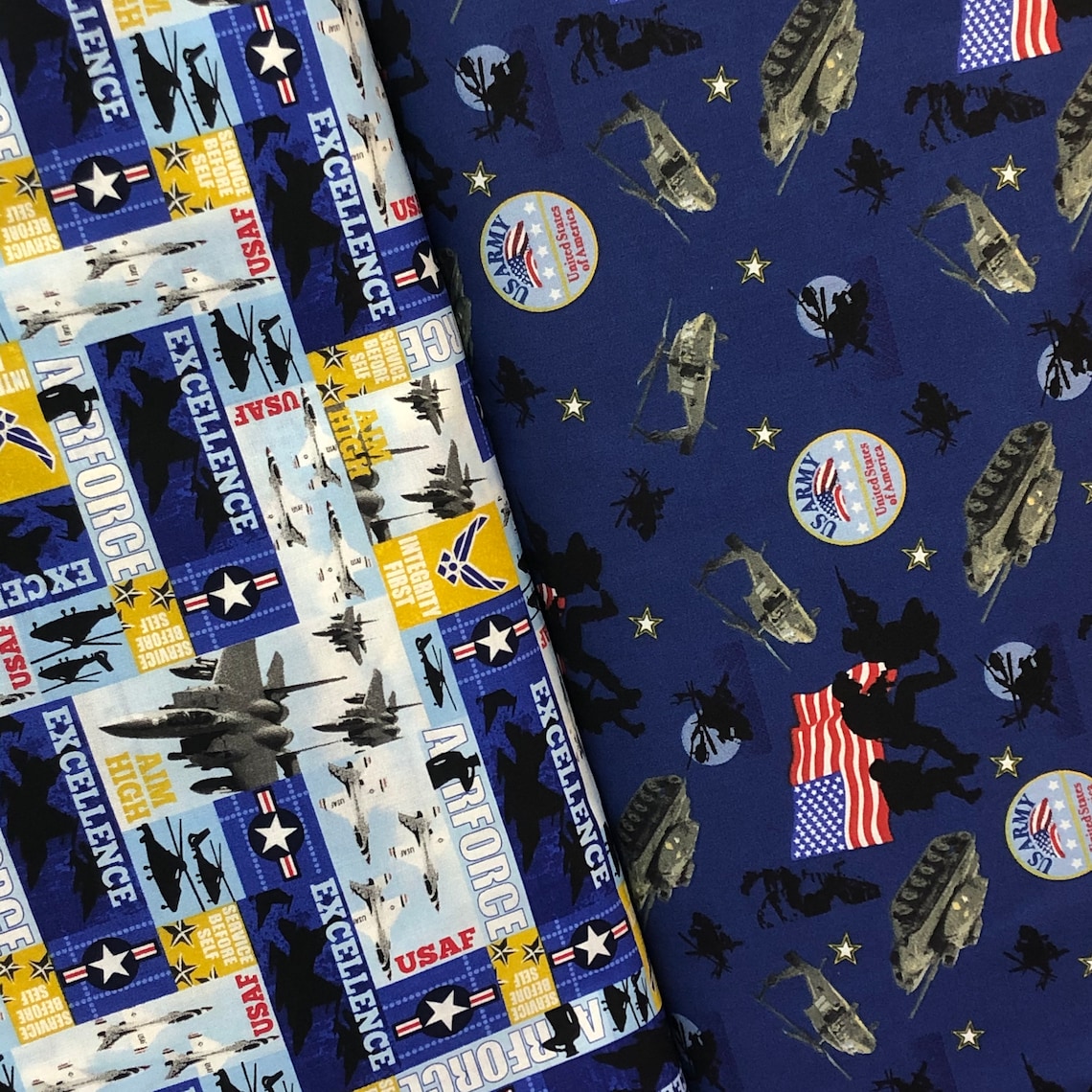 Military Fabric US Navy, Marines, Airforce, Army, Camouflage Soldiers ...