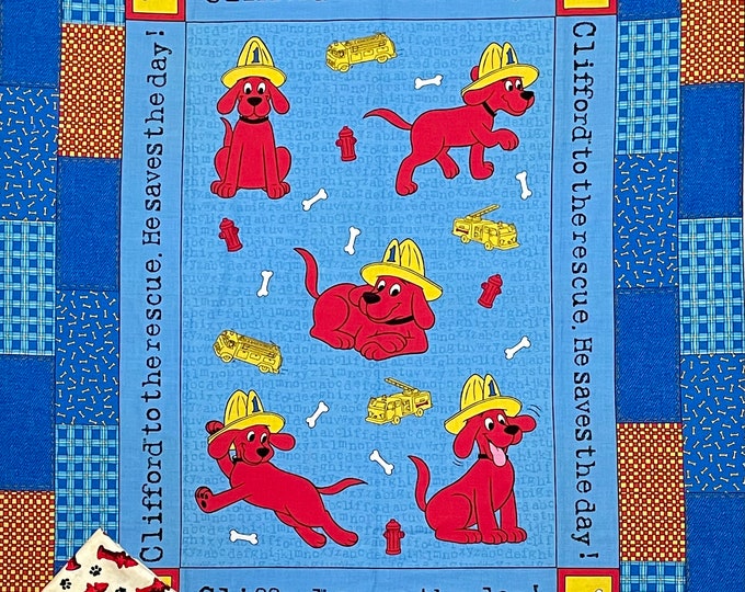 Clifford Big Red Dog Quilt Kit, Puppy Paws, Fire Hydrant, Quilting, by ...