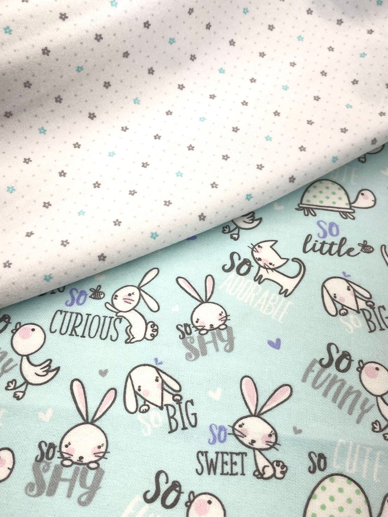 Doodle Baby Flannel by Benartex 13222F-80 Dream Big, 1322t-81 Sweet Dot ...