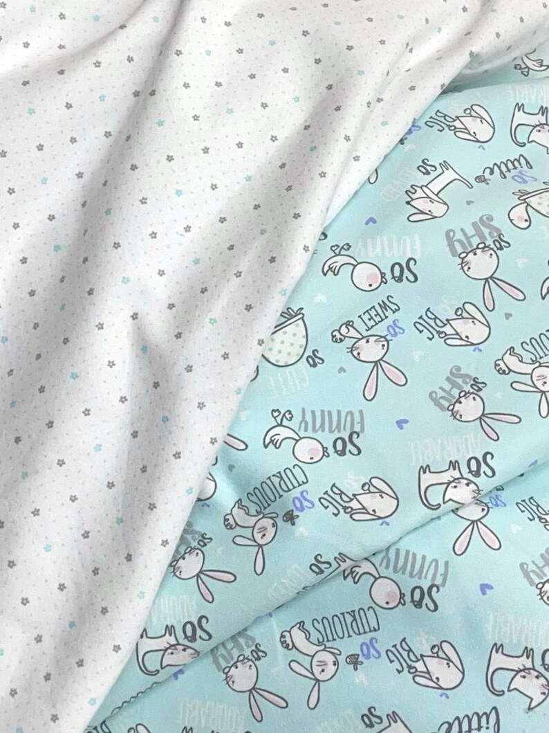 Doodle Baby Flannel by Benartex 13222F-80 Dream Big, 1322t-81 Sweet Dot ...