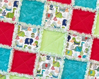 72 Pink Teddy Bear, Star Baby Rag Quilt Kit, Pre Cut Quilt Blocks 7 ...